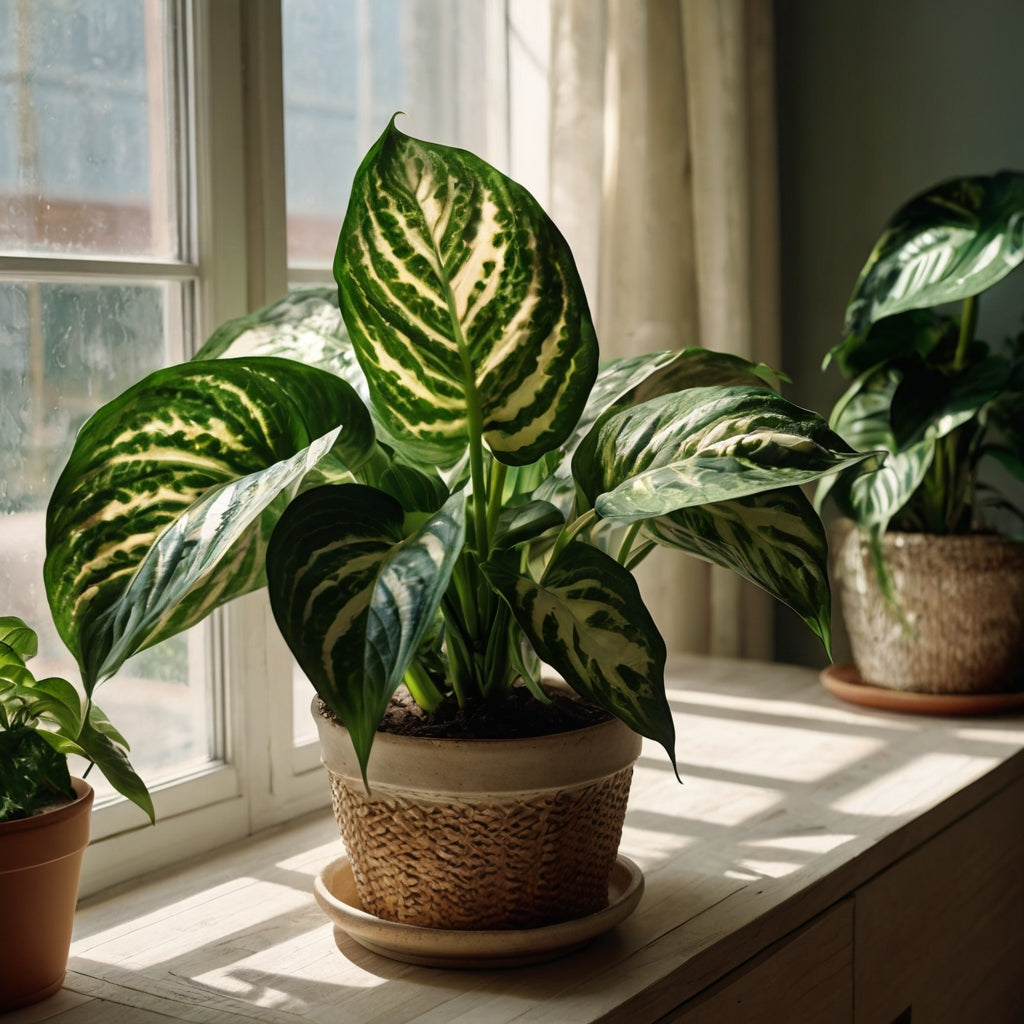 Dieffenbachia Plant – Variegated Tropical Foliage & Easy Care – Natureit